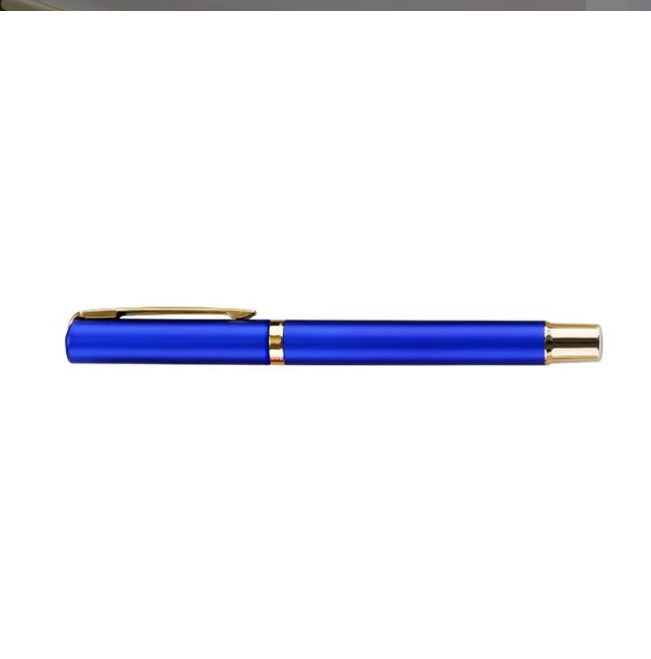 Signature Metal ball point pen- Blue – Engraving Reimagined