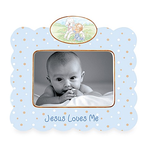 Jesus Loves Me Frame - Blue – Engraving Reimagined