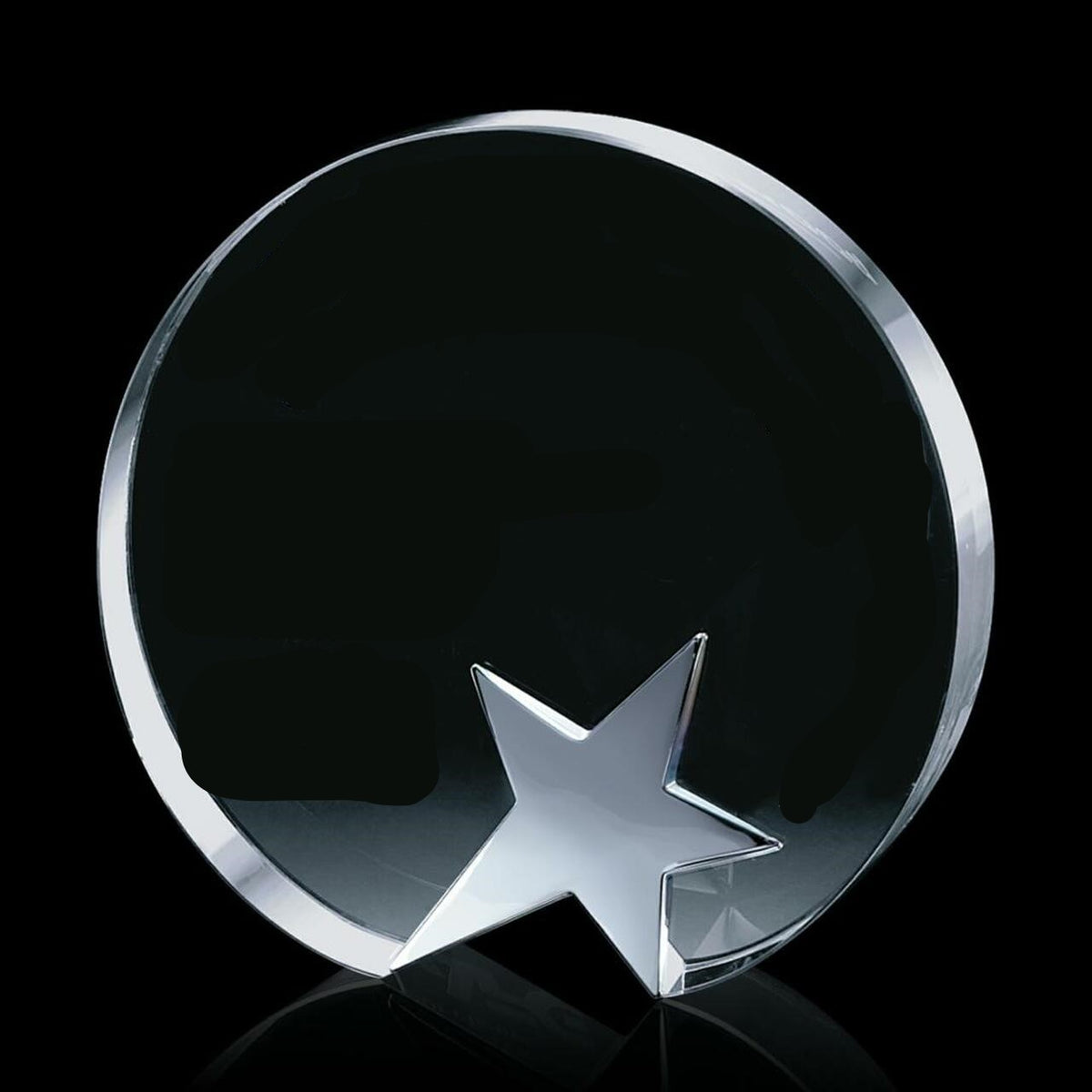 Round Crystal Silver Star Award – Engraving Reimagined
